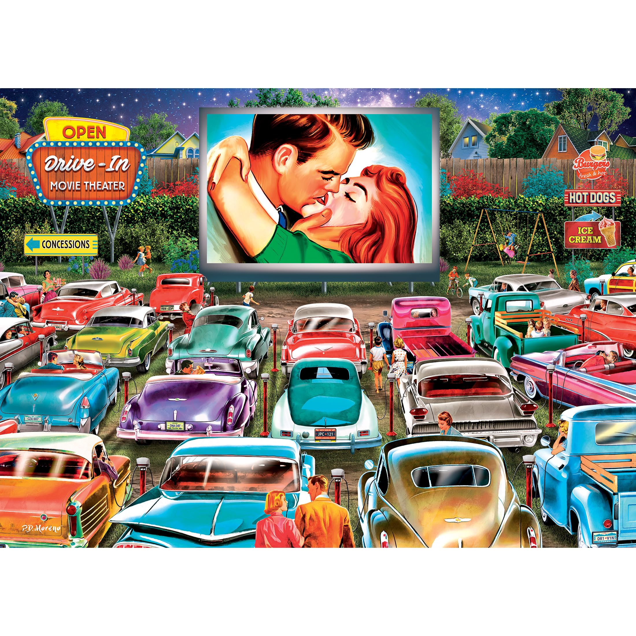 Snapklik.com : Back To The Past - Drive In Date Night - 1000 Piece ...