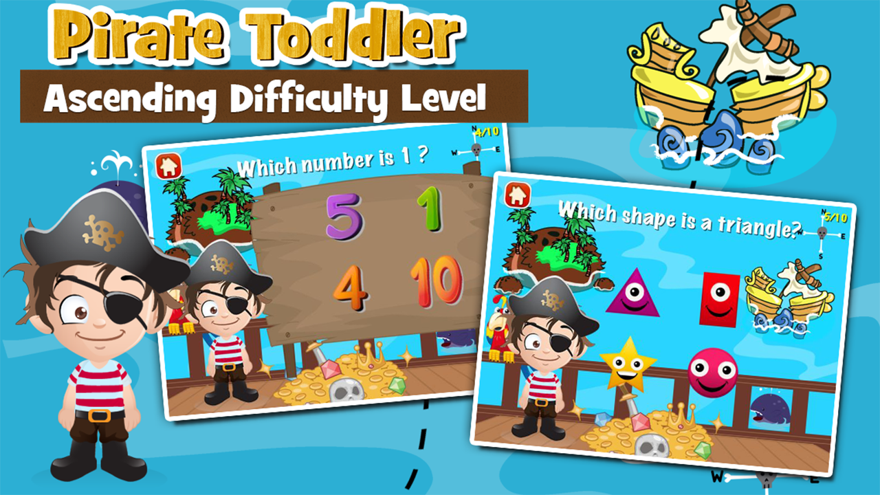 Aplicación Pirate Toddler School: Never Land Educational Adventure ...