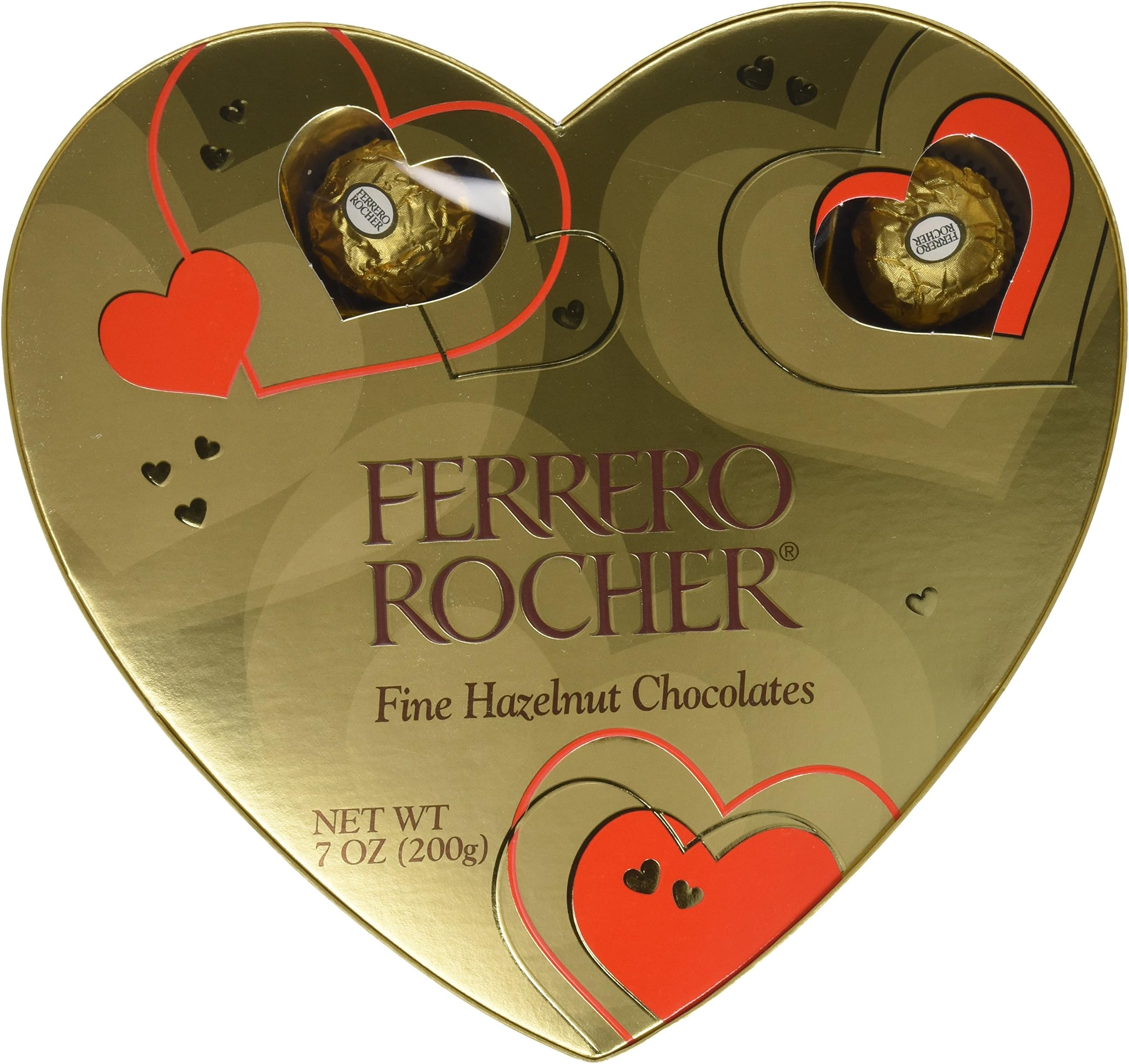 Amazon.com : Ferrero Rocher Heart Gift Box, 16 Count, 7 Oz : Gourmet ...