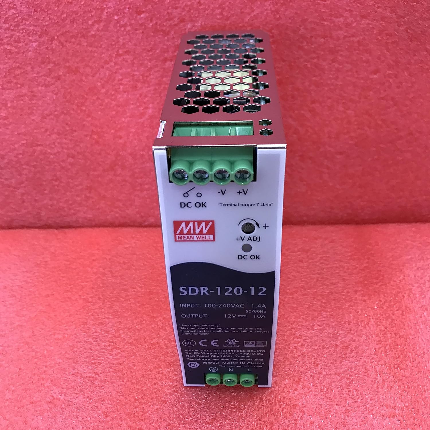 Amazon.com: Mean Well SDR-120-12 120W Single Output Industrial DIN Rail ...