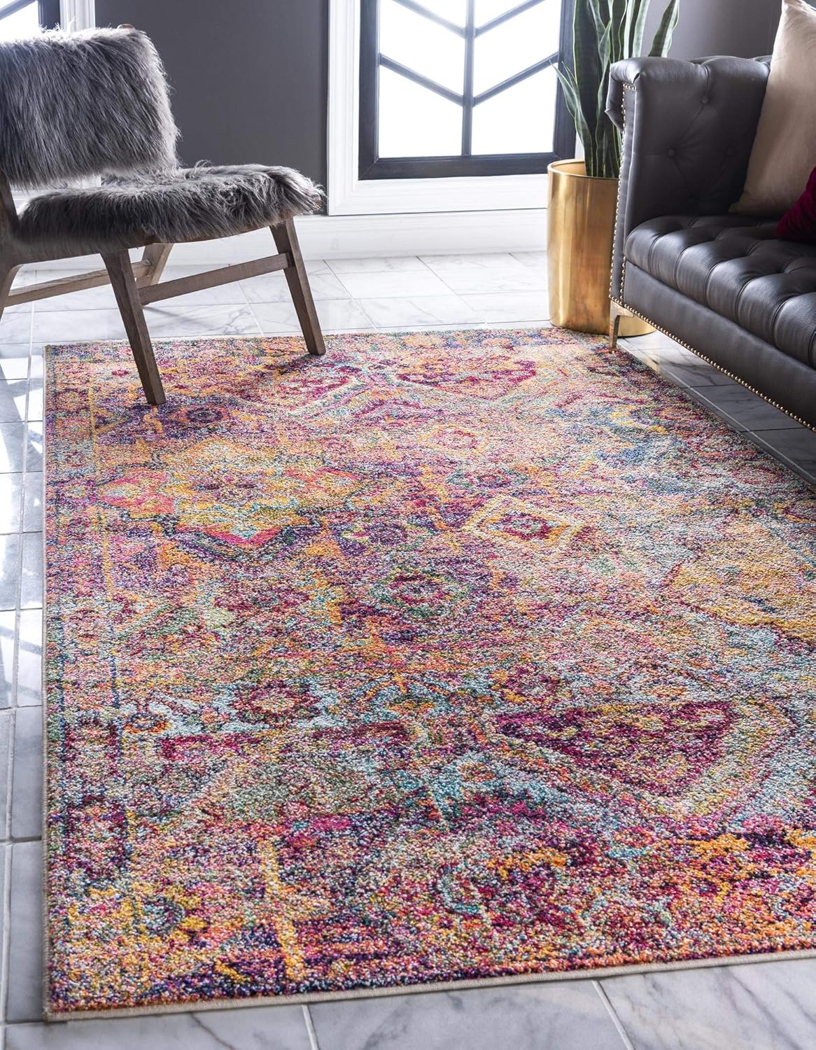 Amazon.com: Rugs.com El Paso Collection Rug – 9' x 12' Multi Medium Rug ...