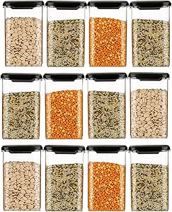 MATIC HOUSEWARE Plastic Container Set | Plastic Box Set for Kitchen ...