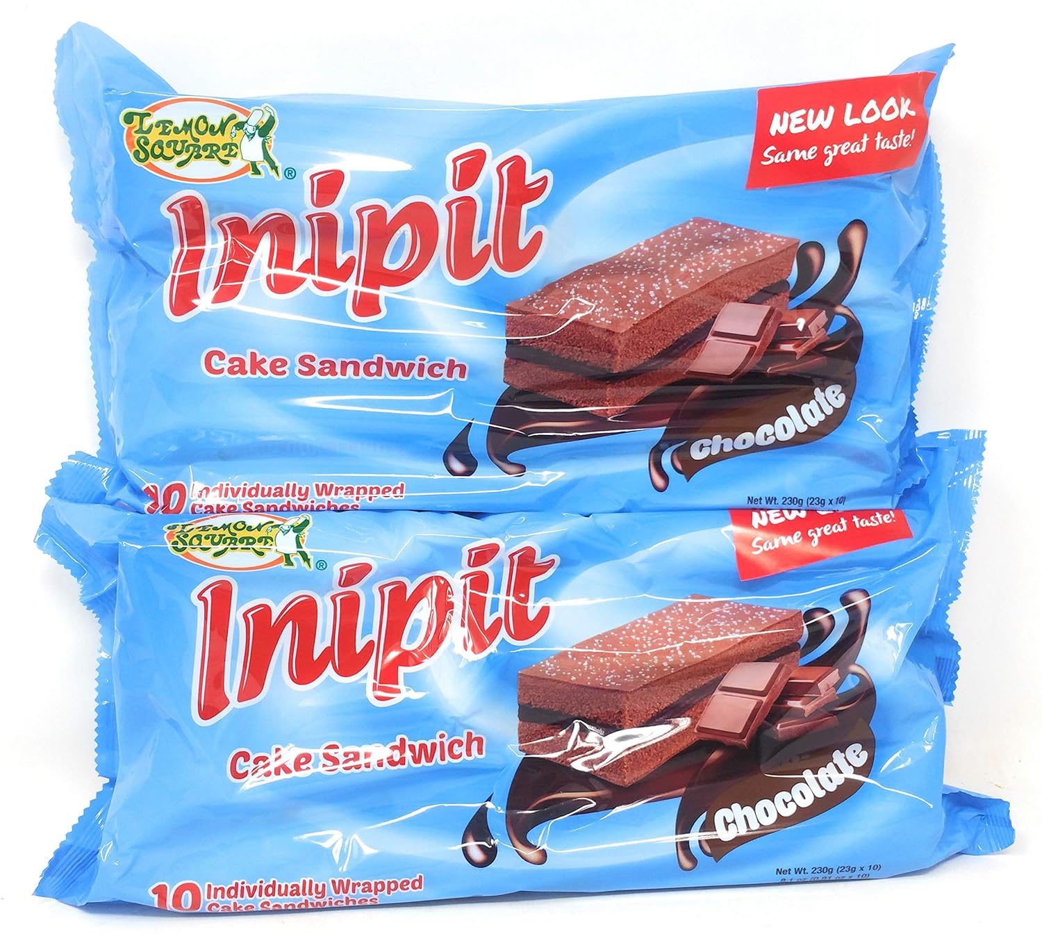 Amazon.com: Lemon Square Inipit Cake Sandwich Chocolate Flavor 8.1oz, 2 ...