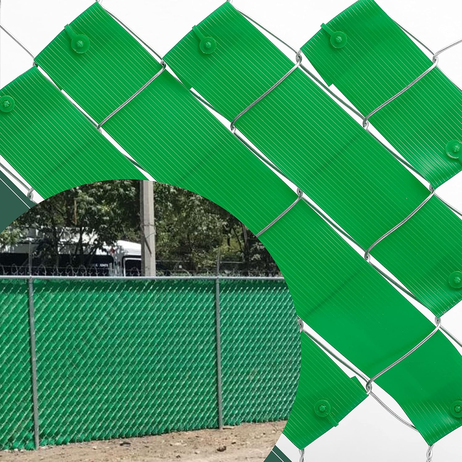 Cinta plastica rompevientos para malla ciclonica con broche de sujecion ...