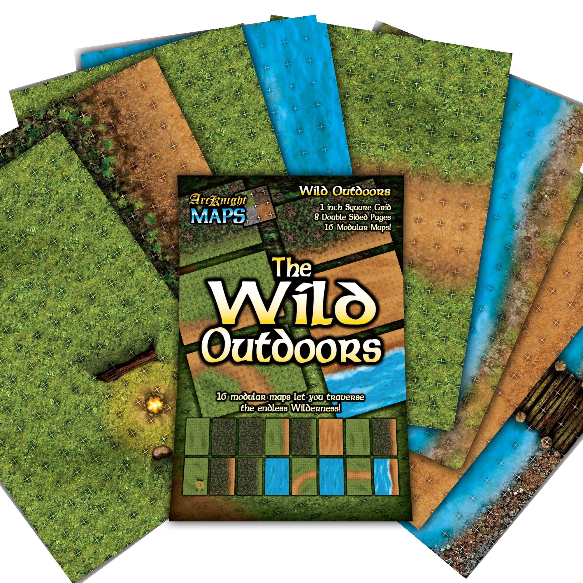 Arcknight The Wild Outdoors Roleplaying Battlemaps 16 Modular Rpg Maps ...