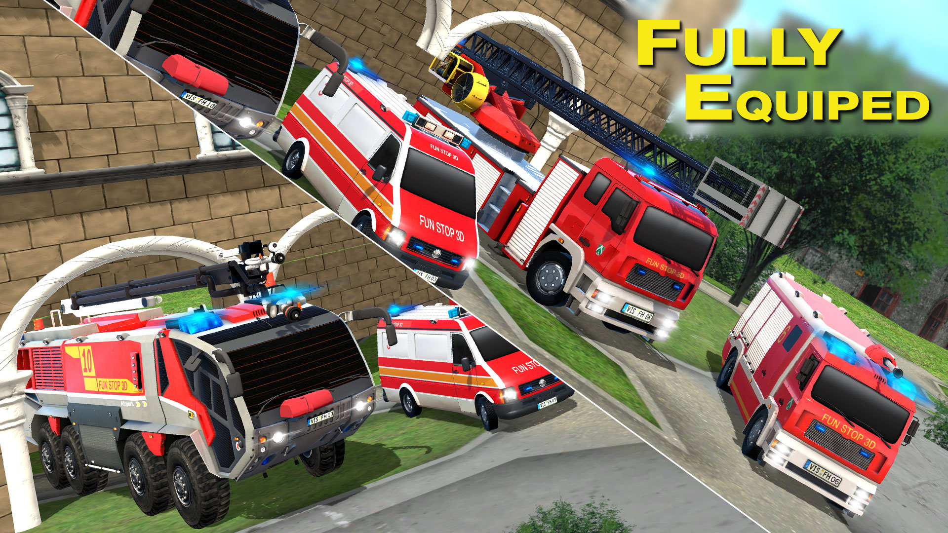 Rescue Firefighter Truck Driving - Fire Truck Games - App on Amazon ...