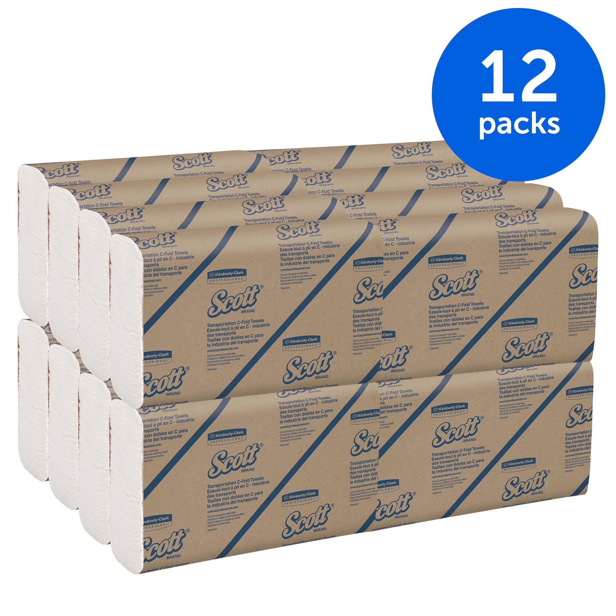 Scott Essential C fold Paper Towels (06041), Low Wet Strength, 13.15” x ...