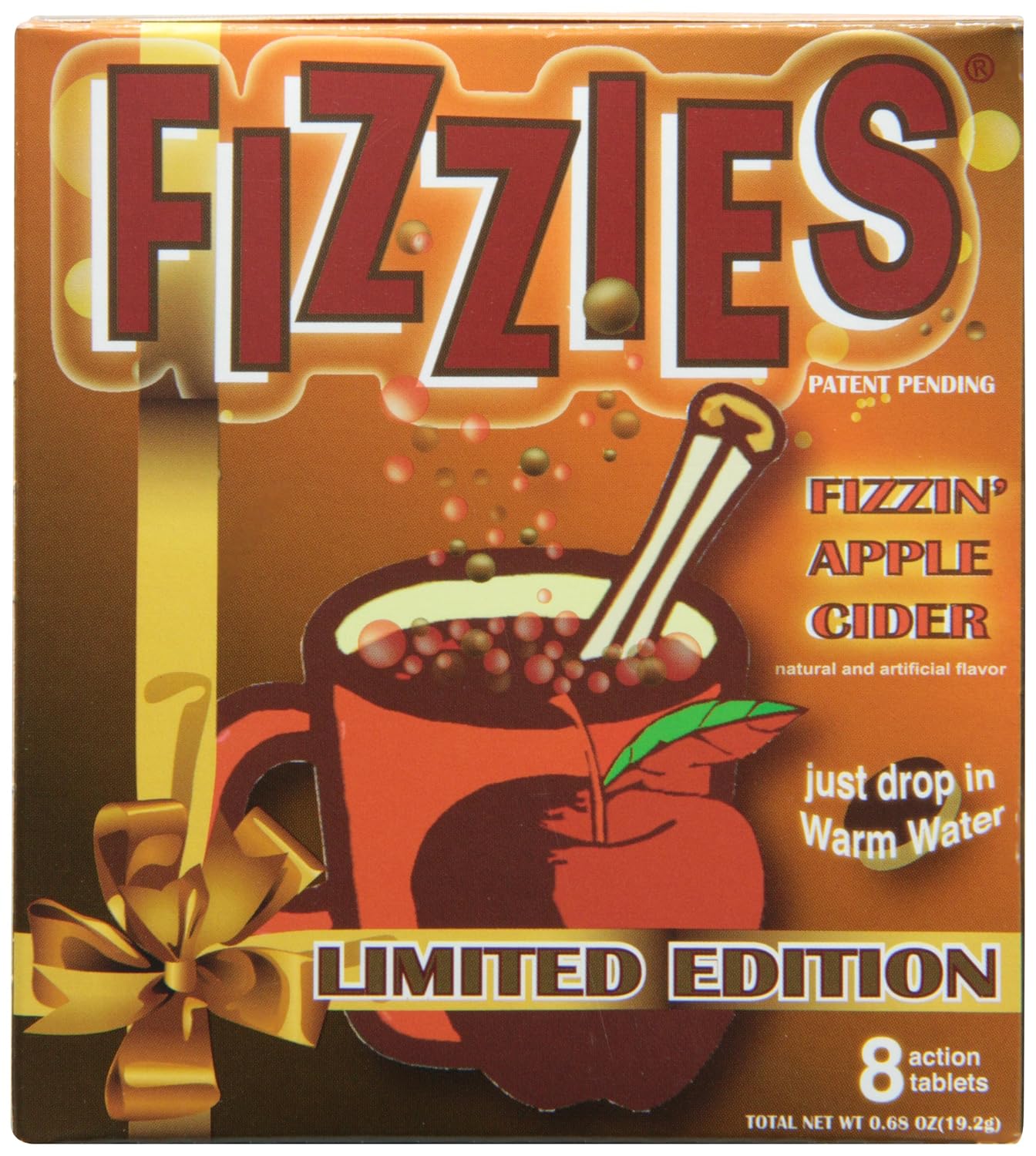 Amazon.com : (1 box) Fizzies Apple Cider Instant Sparkling Drink ...