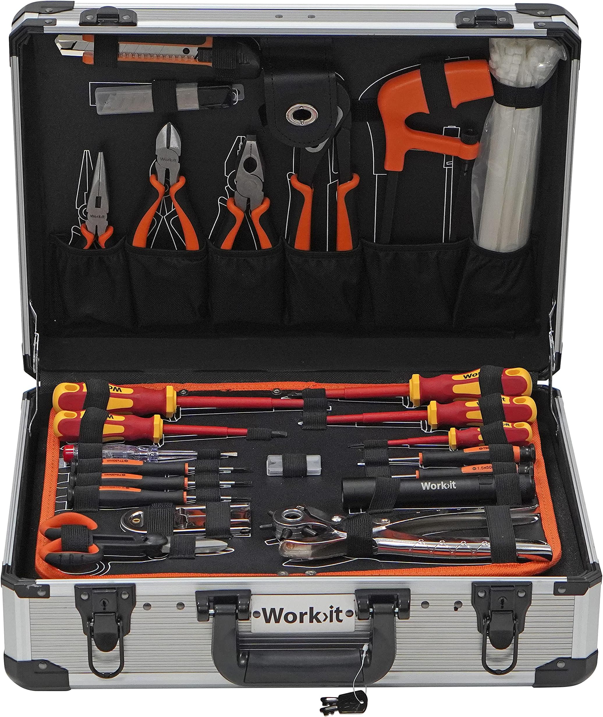 STIER Universal-Werkzeugsortiment im Aluminiumkoffer 144-teilig ...