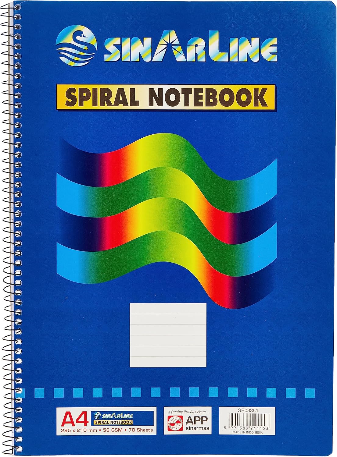 Sinarline Side Spiral Notebook A4 70 Sheet Amazon ae Office Products sinarline-side-spiral-notebook-a4-70-sheet-amazon-ae-office-products