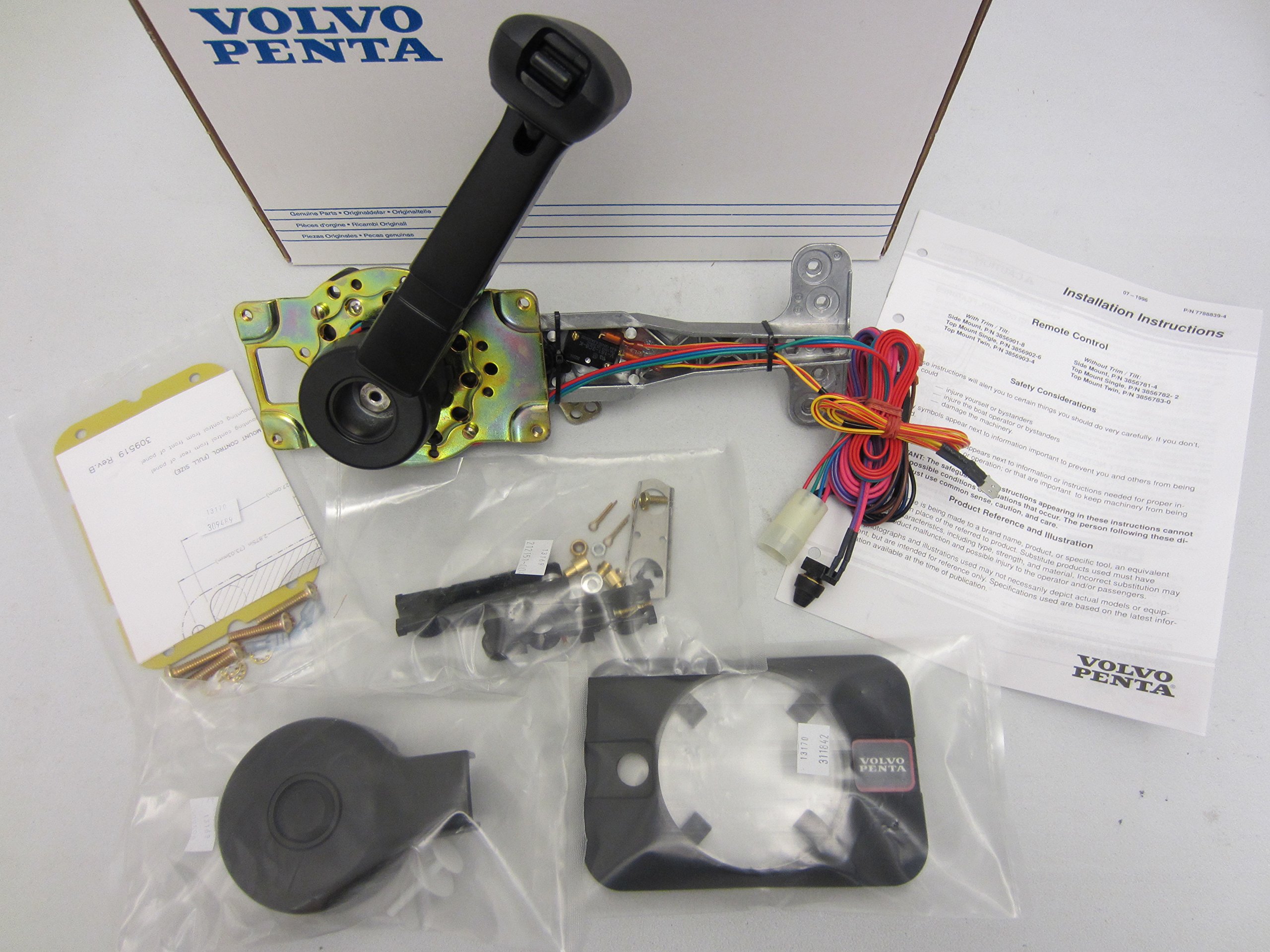 Volvo Penta Oem Concealed Side Mount Remote Control 3856901 3885624 ...