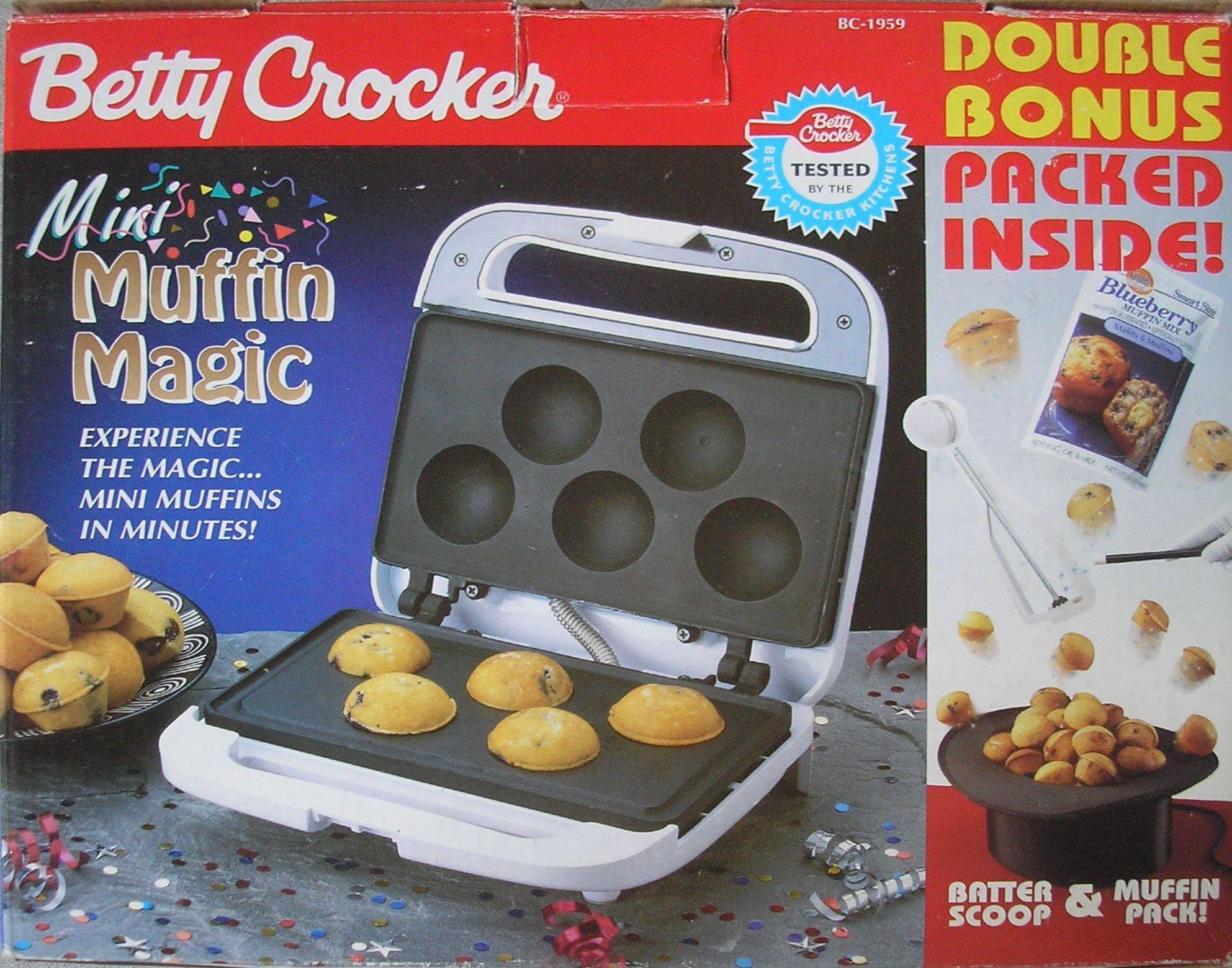 Amazon.com: Betty Crocker Mini Muffin Magic Cupcake & Muffin Maker ...