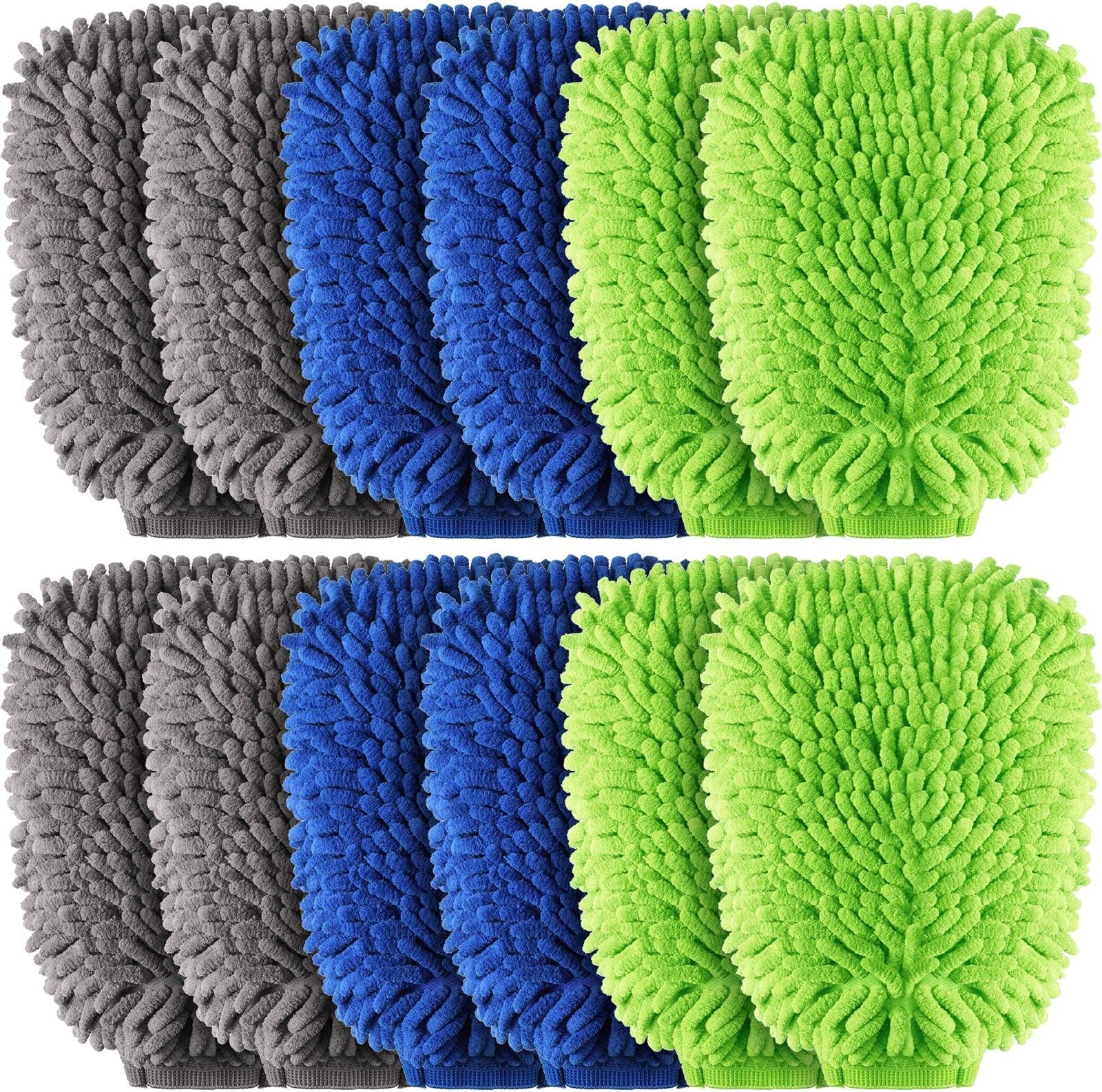 Amazon.com: YHANNI Premium Extra Large Car Wash Mitt (2-Pack) - Scratch ...