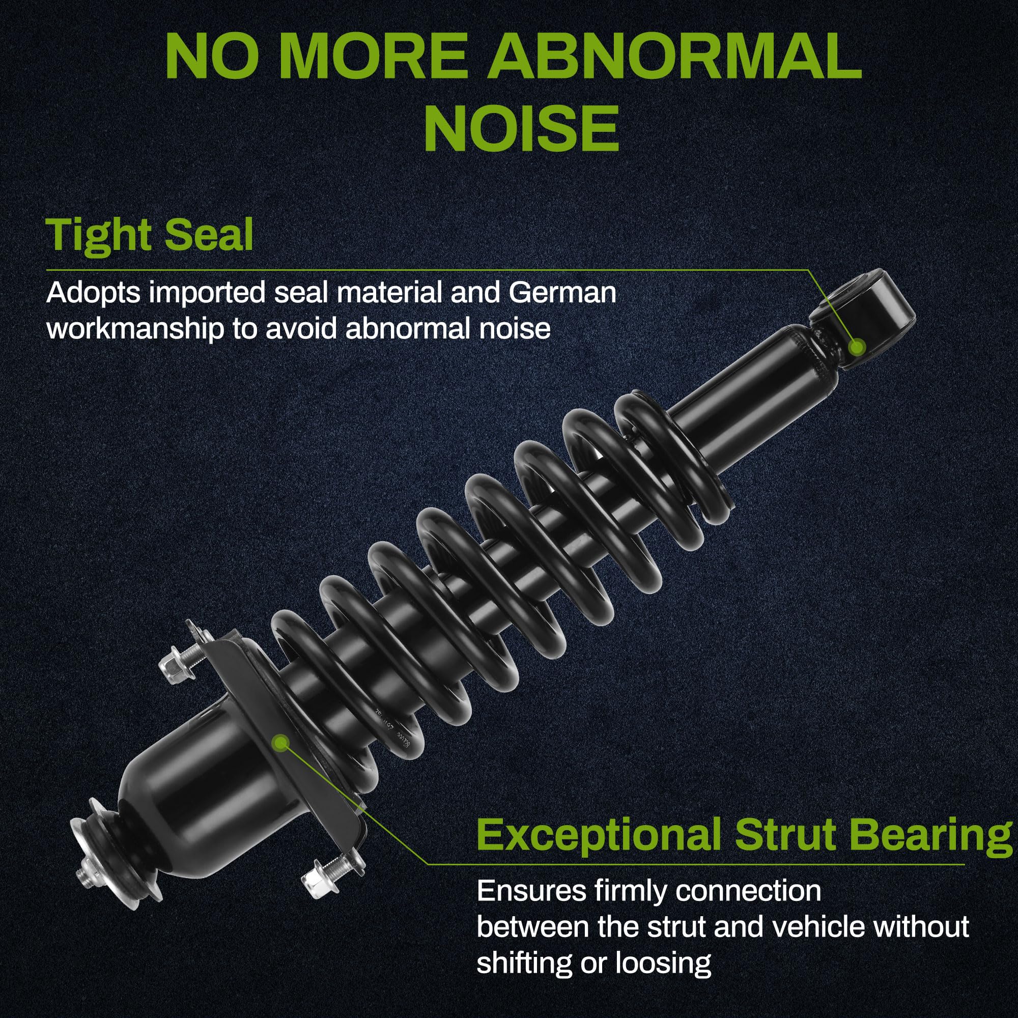 Snapklik.com : AUTOSAVER88 Rear Pair Complete Quick Struts Shocks ...