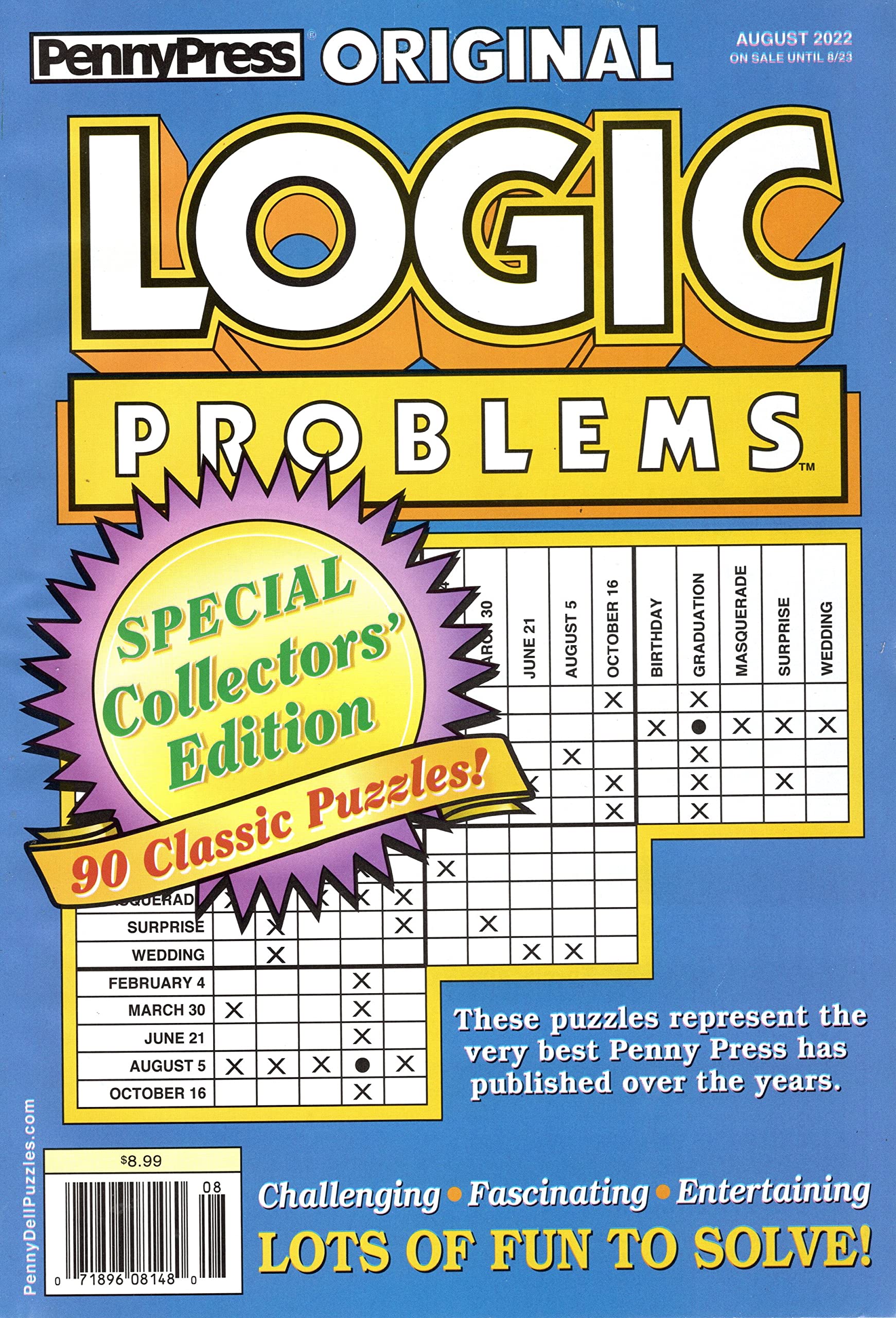 Penny Press Original Logic Problems Puzzle Book NEW: Penny Press ...