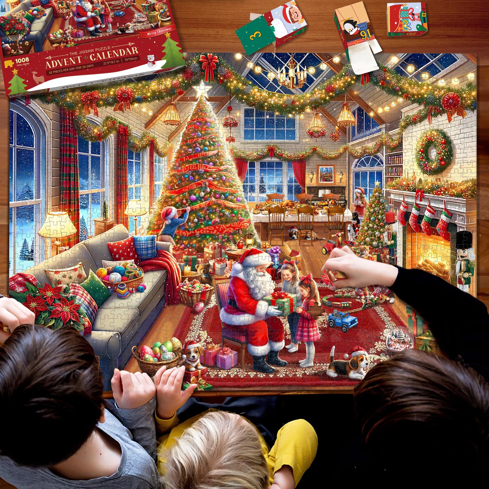 Advent Calendar Jigsaws Christmas Advent Calendar Jigsaw Puzzle - 1000 ...