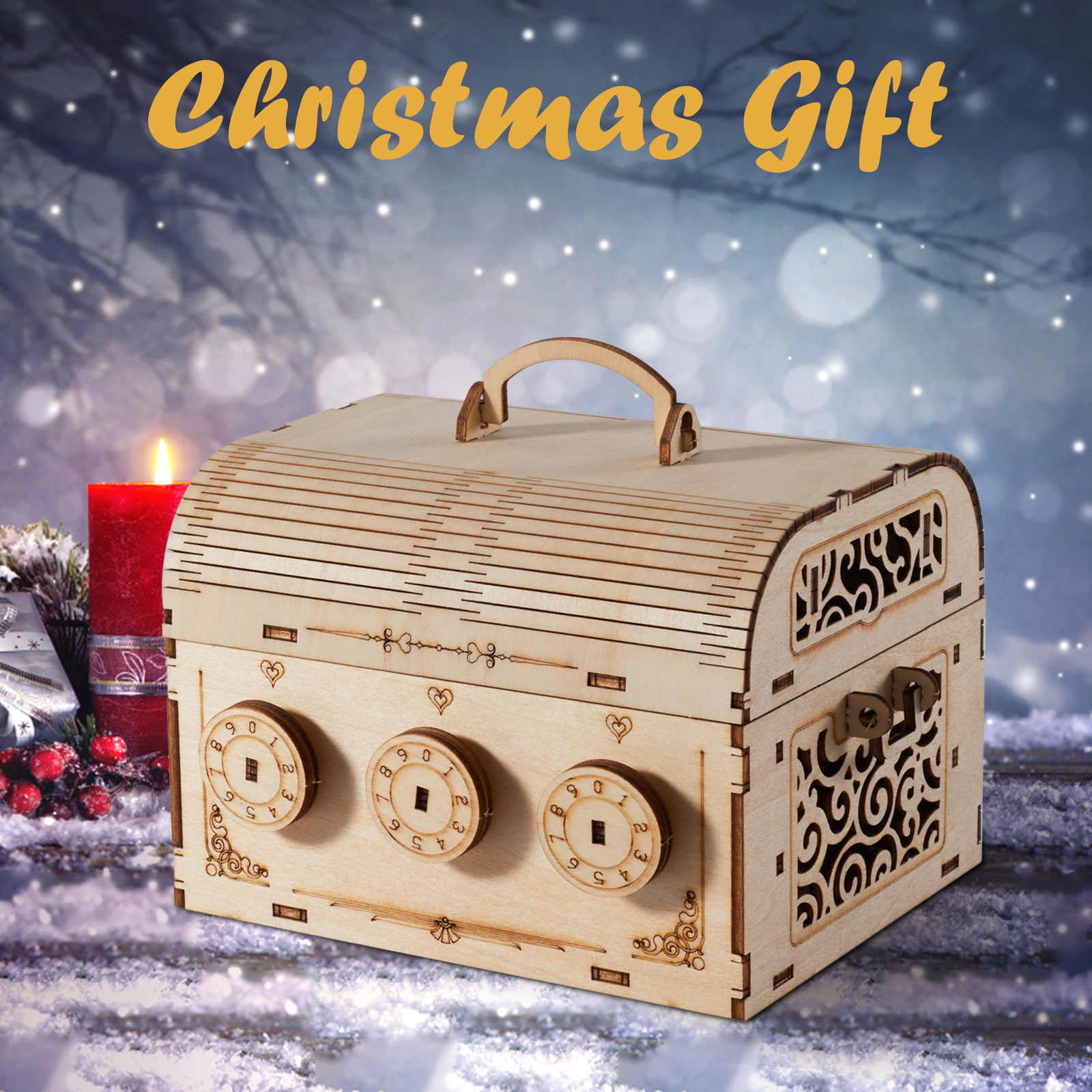 Watch YII WMOC 3D Wooden Puzzle Treasure Box on Amazon Live