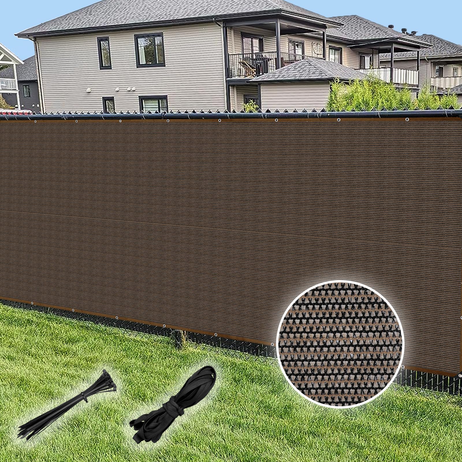 Snapklik.com : Fence Privacy Screen Balcony Sun Shade Cloth 4x16 80% ...