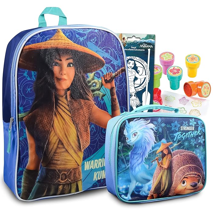 Buy Disney Raya And The Last Dragon Backpack And Lunch Box For Girls ...