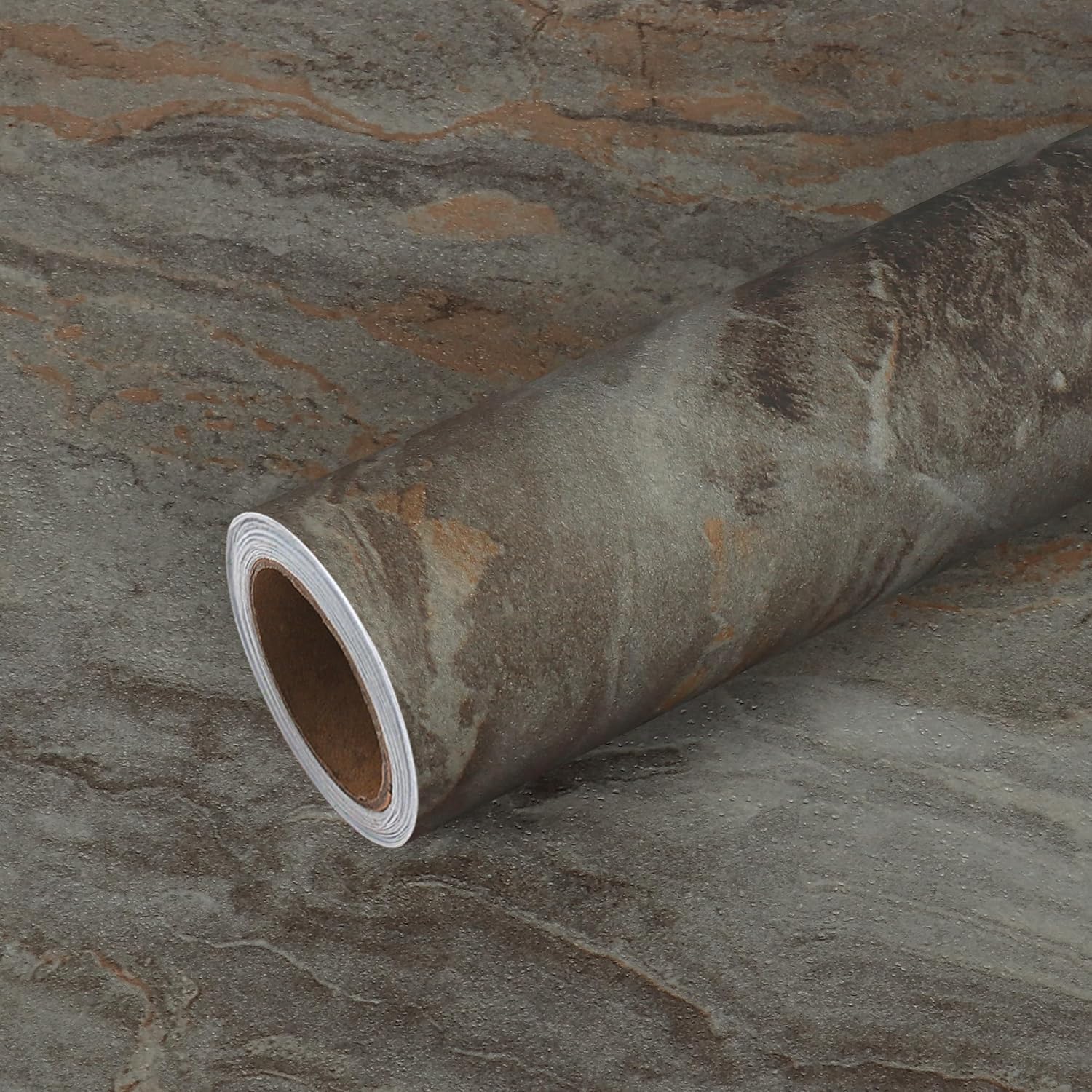 VEELIKE Ash Brown Marble Contact Paper for Countertops Waterproof ...