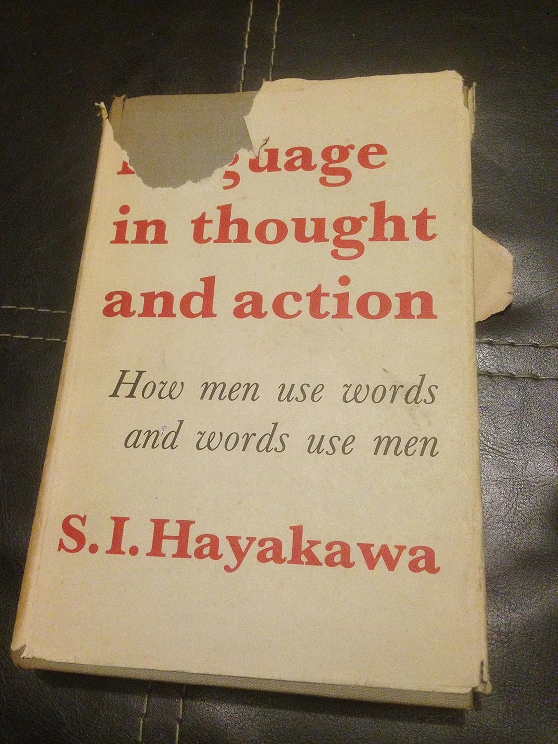 LANGUAGE IN THOUGHT AND ACTION.: Hayakawa, S.I.: Amazon.com: Books