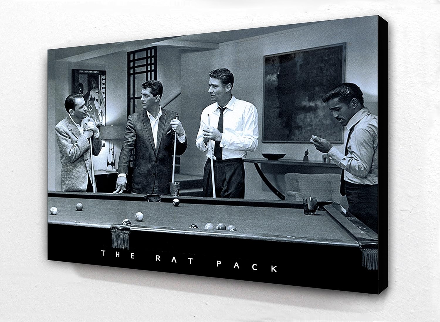 Amazon.com: The Rat Pack Pool Sinatra Clan 36" X 24" Matt Laminated ...