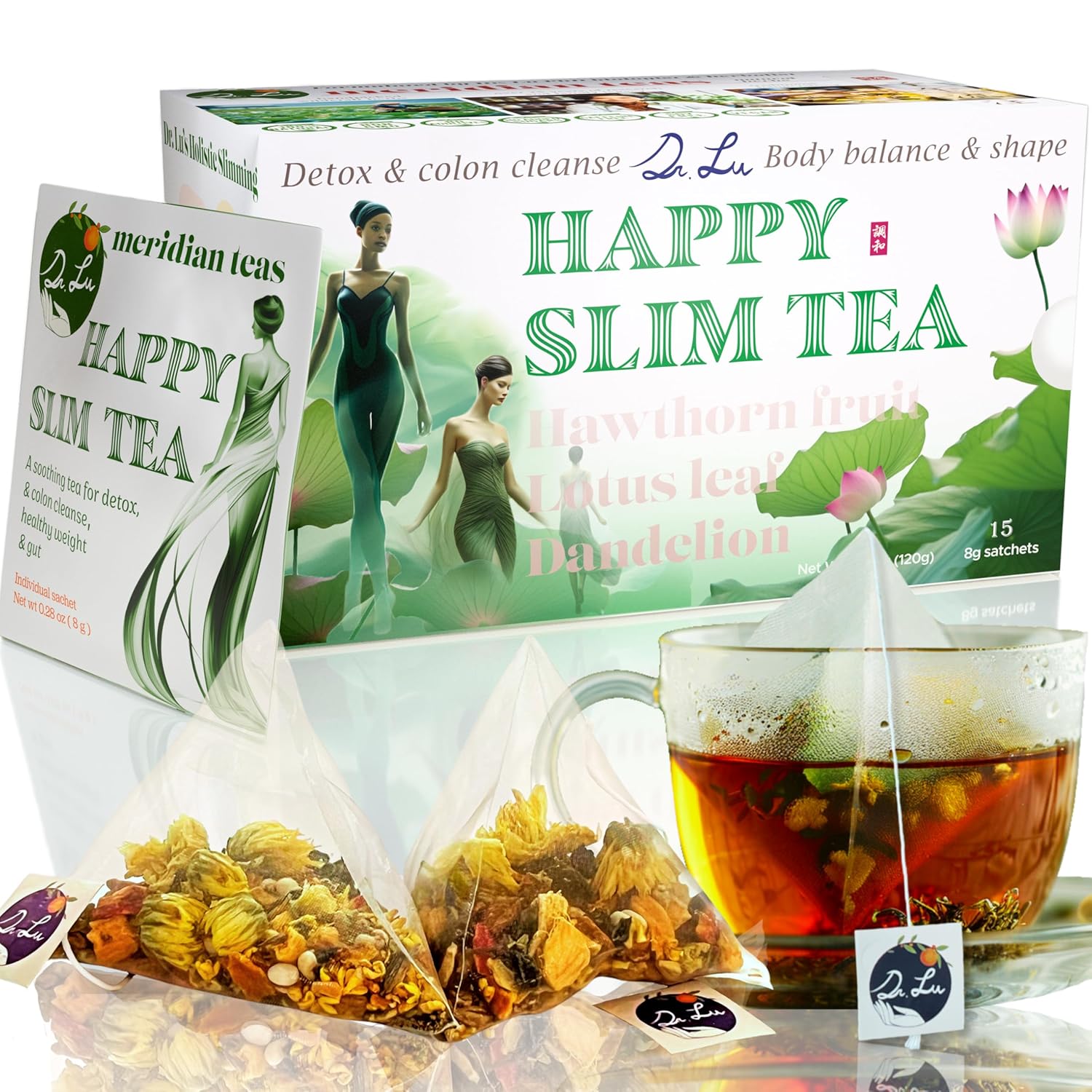 Amazon.com : Dr. Lu’s Happy Slim Tea | 100% Natural Detox Tea for Body ...