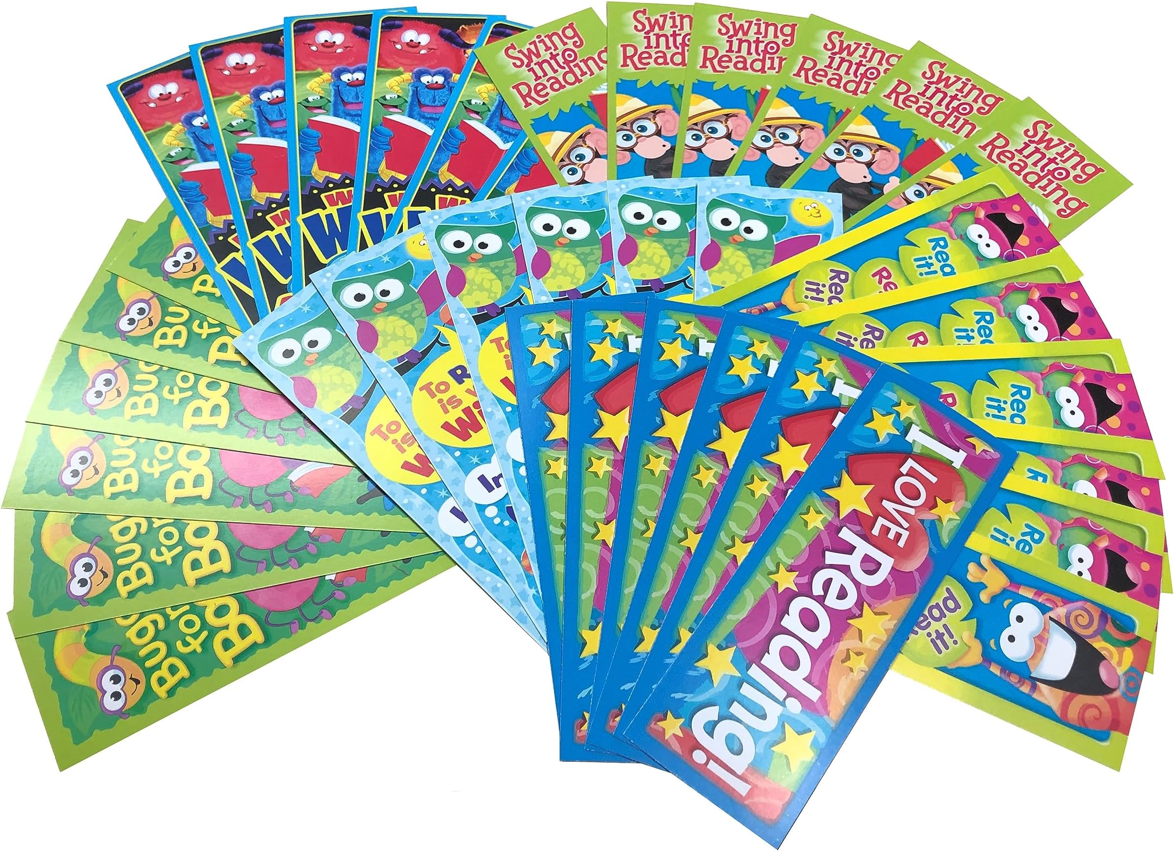 Childrens Bookmarks Variety Pack - 36 Bookmarks - 6 Designs - Great For ...