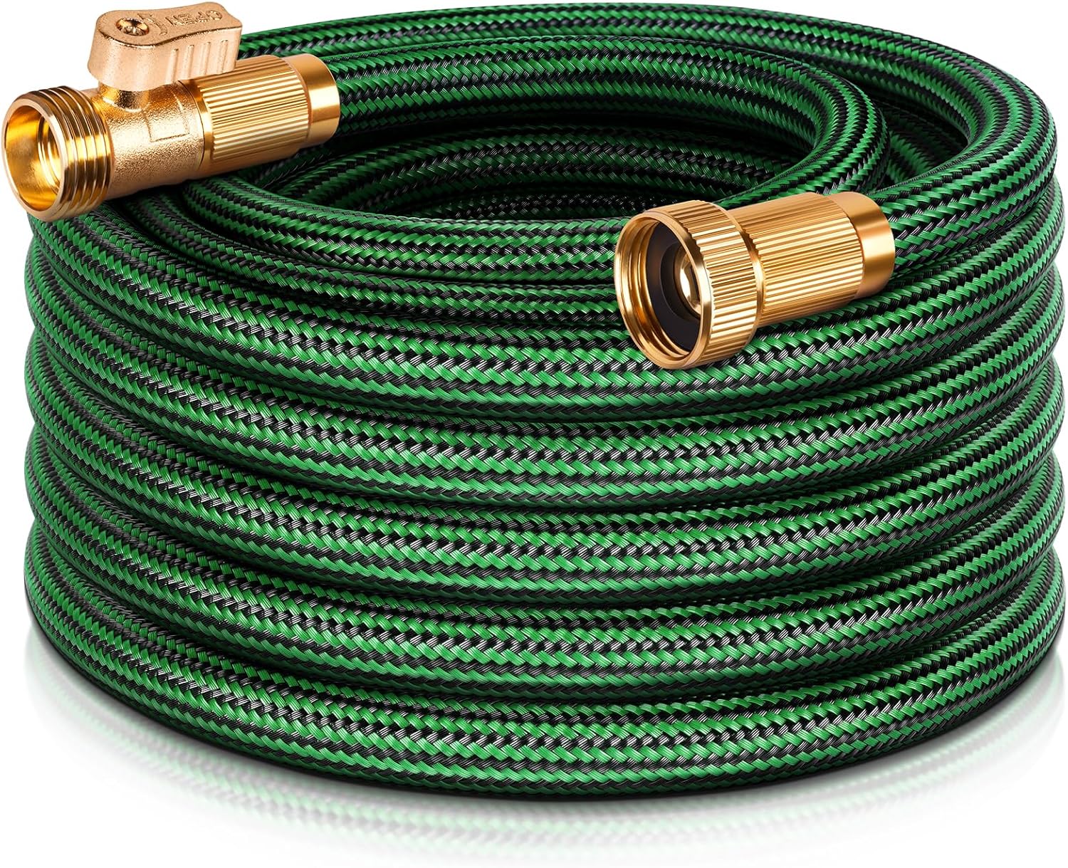Amazon.com : NON-EXPANDABLE Garden Hose 25 ft, Heavy Duty Flexible ...