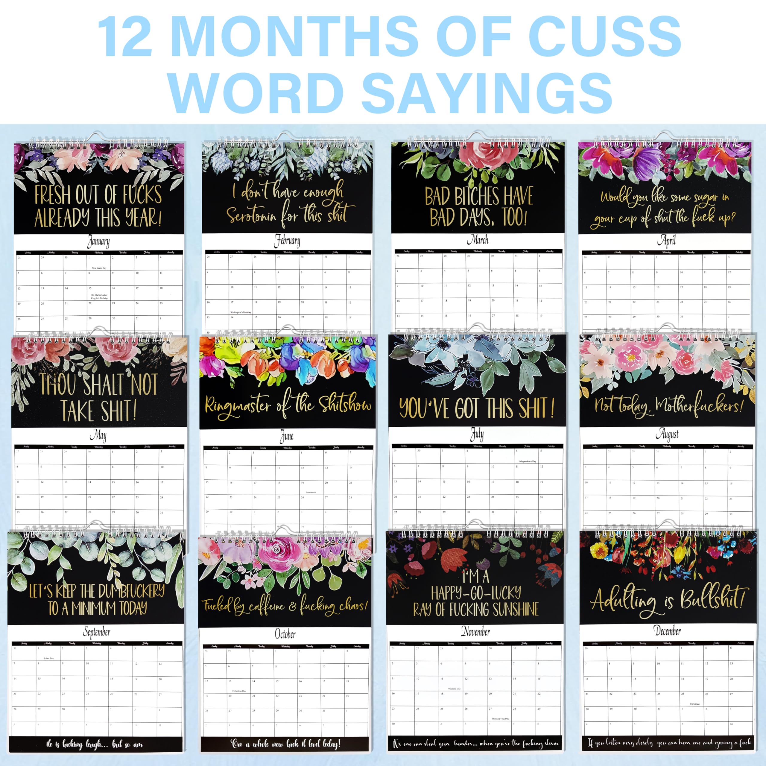 2026 Calendar For Women PICKONA 2026 Calendar UK - 2026 Fu-ck It ...