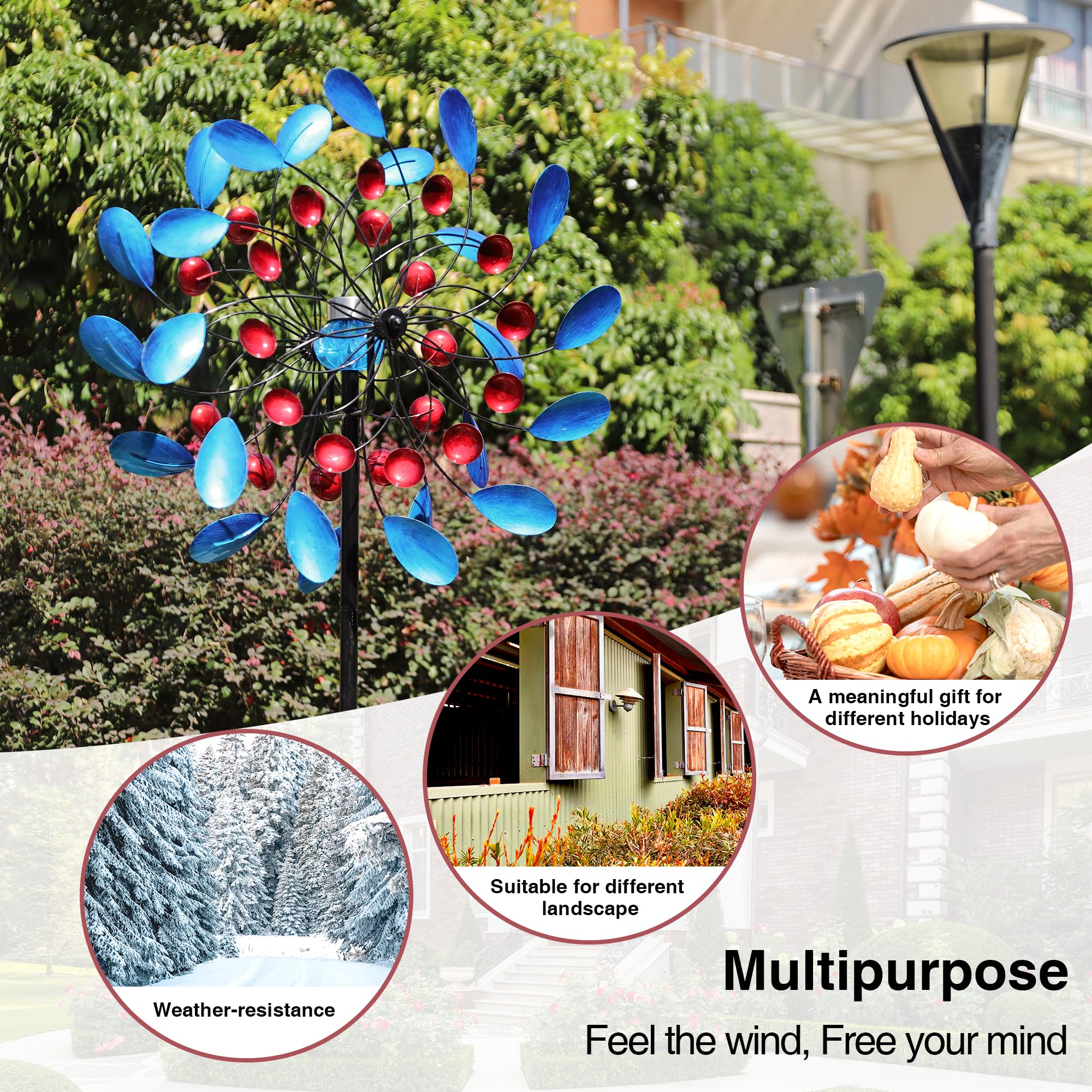 Solar Wind Spinners For Garden Smart Garden Zephyr Wind Spinner
