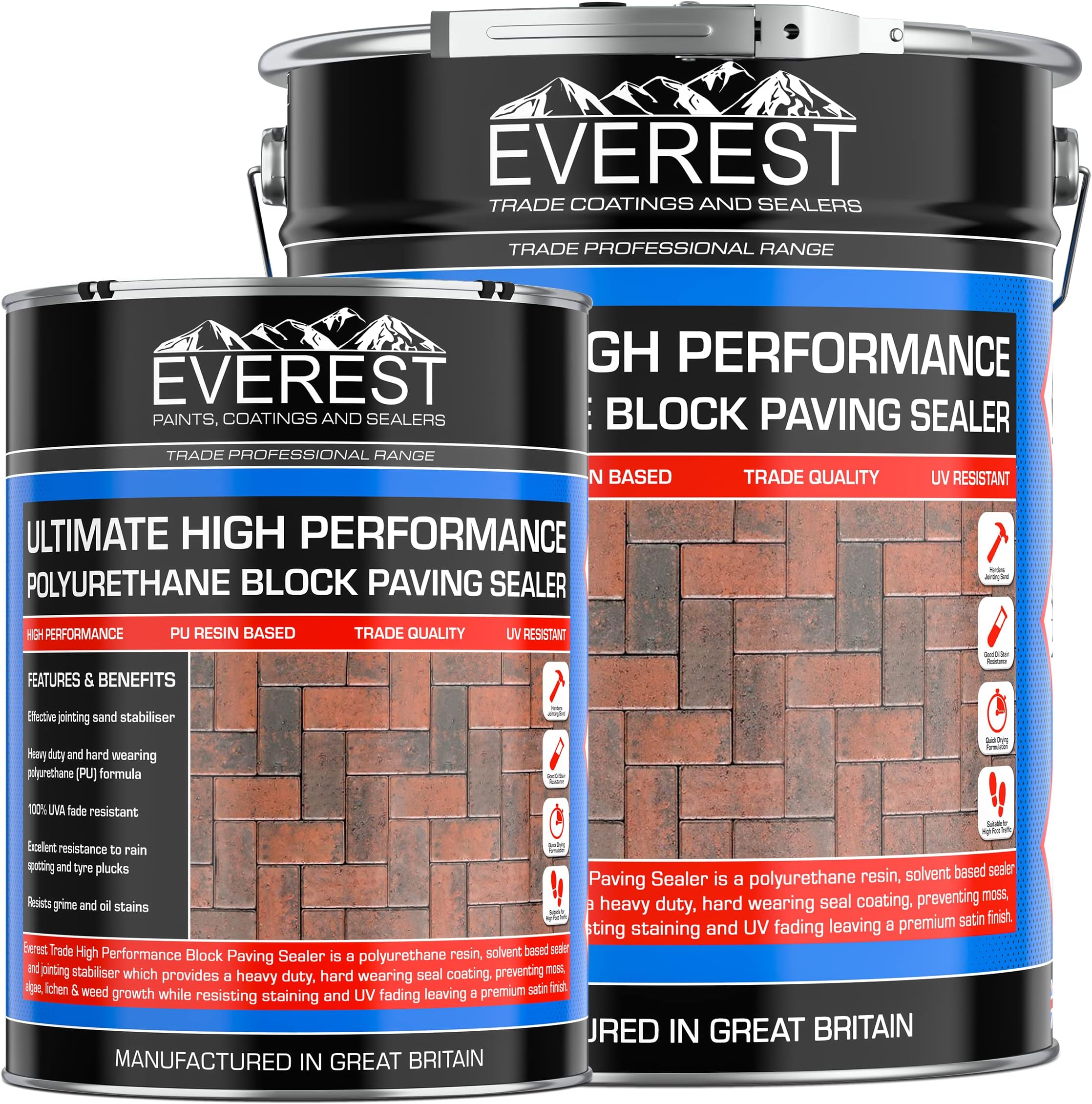 Resiblock Superior Natural Matt Paving Sealer 5L : Amazon.co.uk: DIY ...