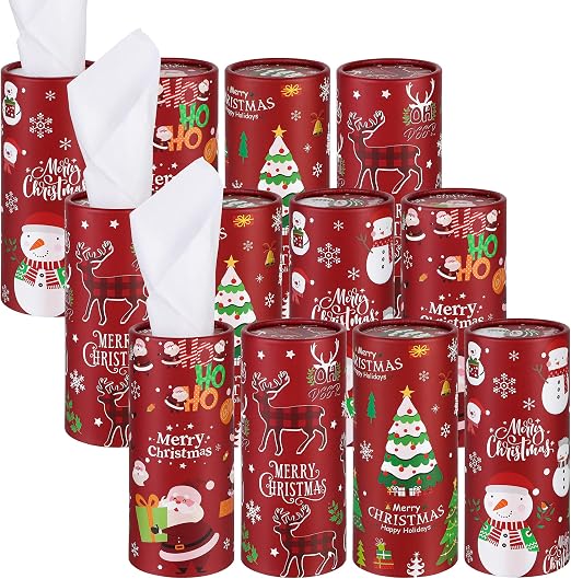 Amazon.com: Shojoy 12 Pack Car Tissues Boxes Christmas Car Tissues ...