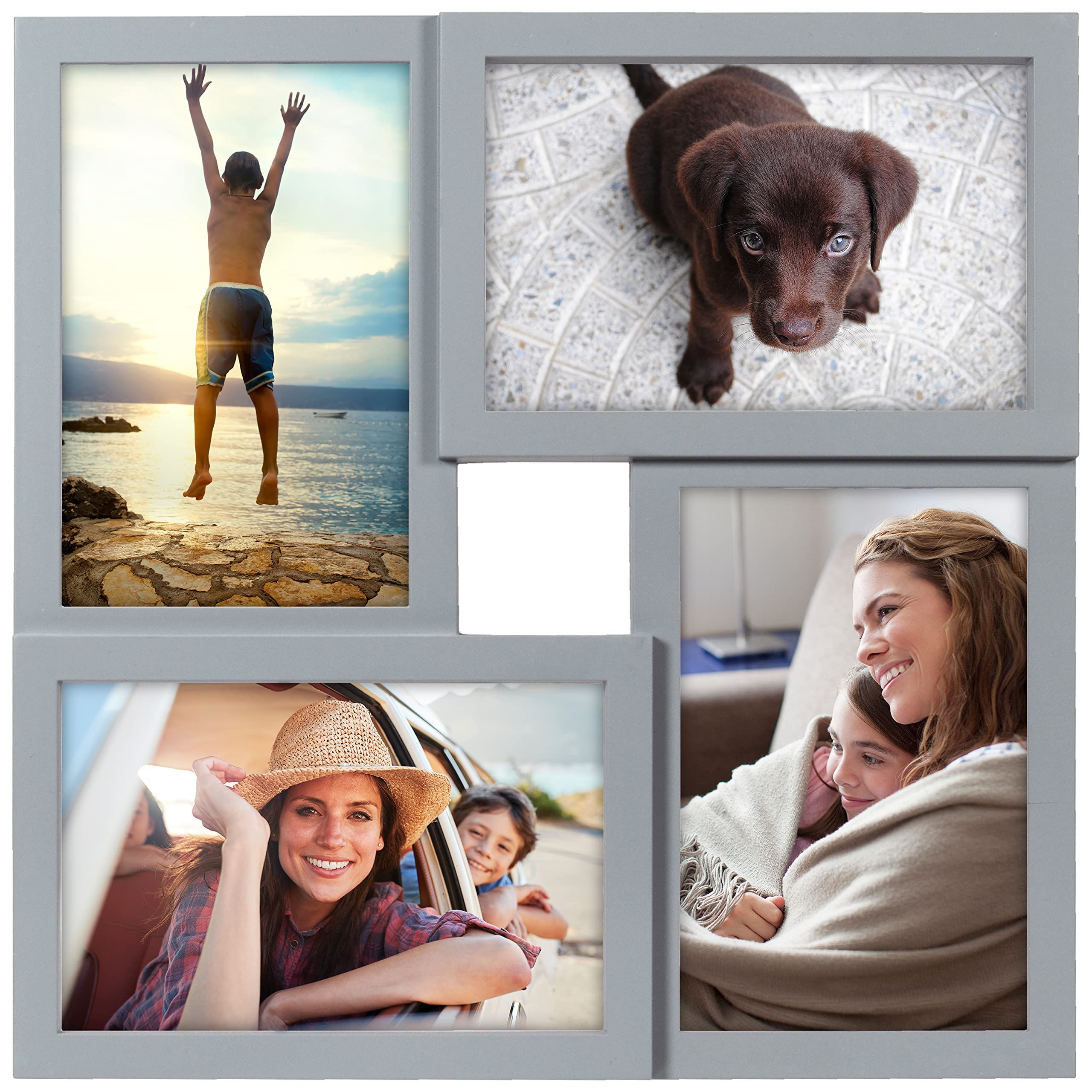 Amazon.com - Malden 4x6 4-Opening Matted Collage Picture Frame ...