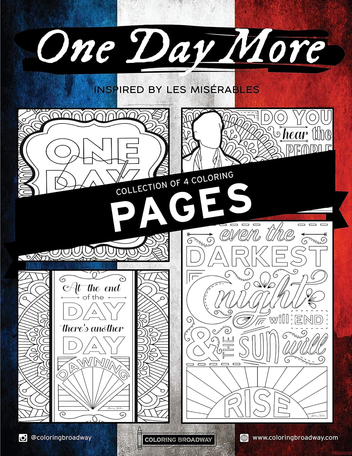Amazon.com: Coloring Broadway - Les Miserables Inspired Coloring Pages ...