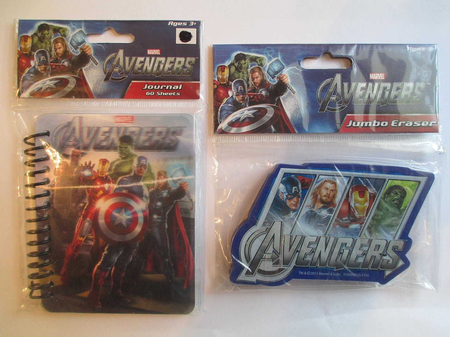 Amazon.com: The Avengers Journal/Notebook (3D Cover)/Avengers Jumbo Eraser