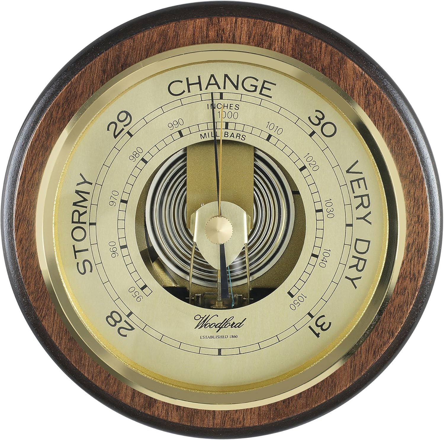 Traditional Barometer wall plaque design beautiful wood. Percison ...