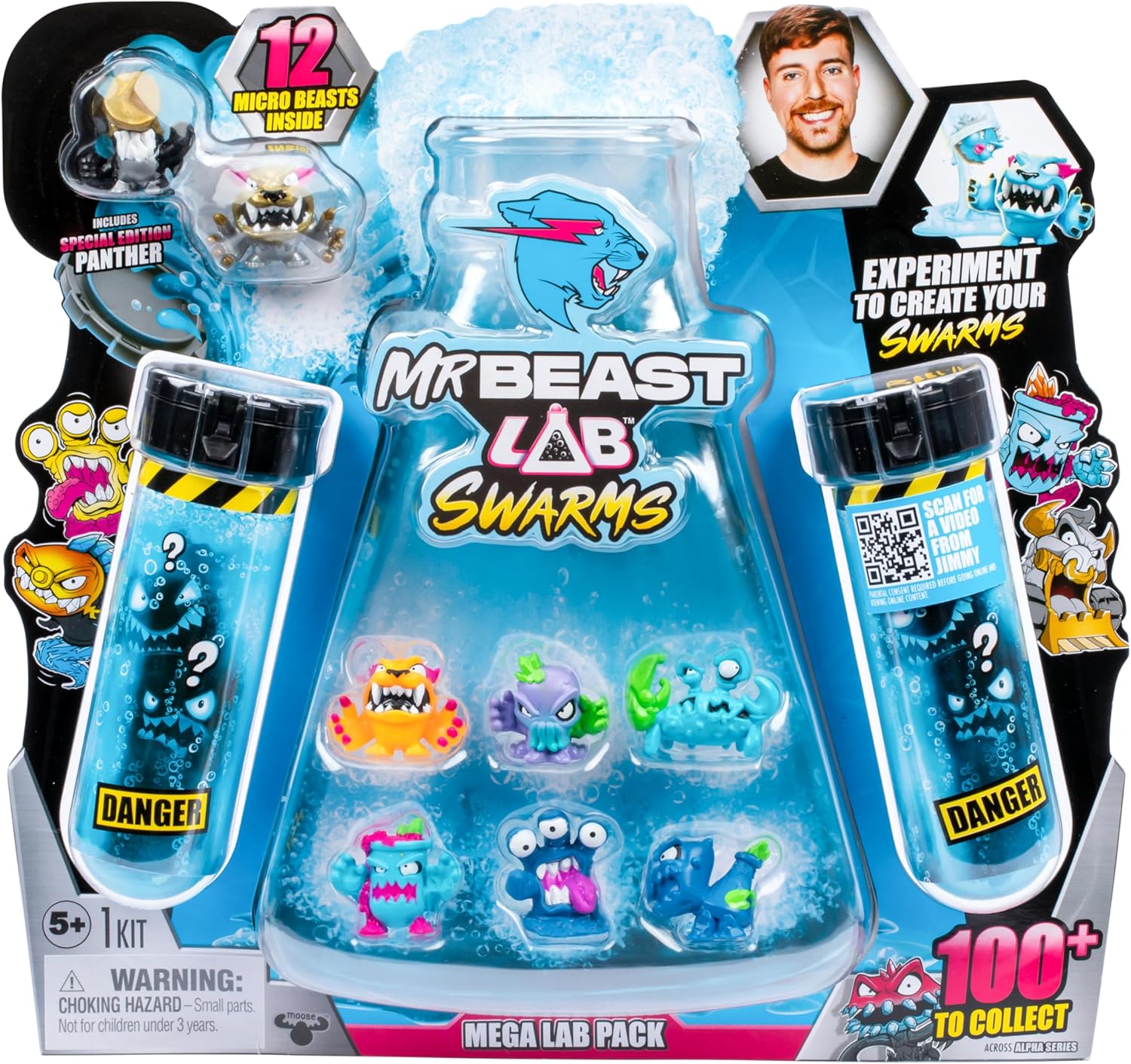 Amazon.com: MrBeast Lab Swarms Mega Lab Chomper Chaos - Experimento ...