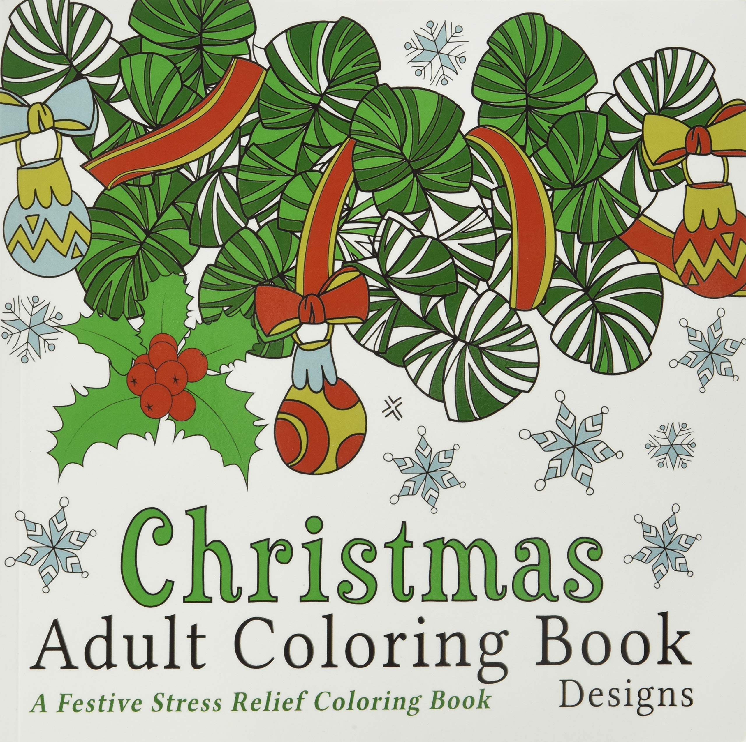 Amazon.com: Christmas Adult Coloring Book: A Festive Stress Relief ...