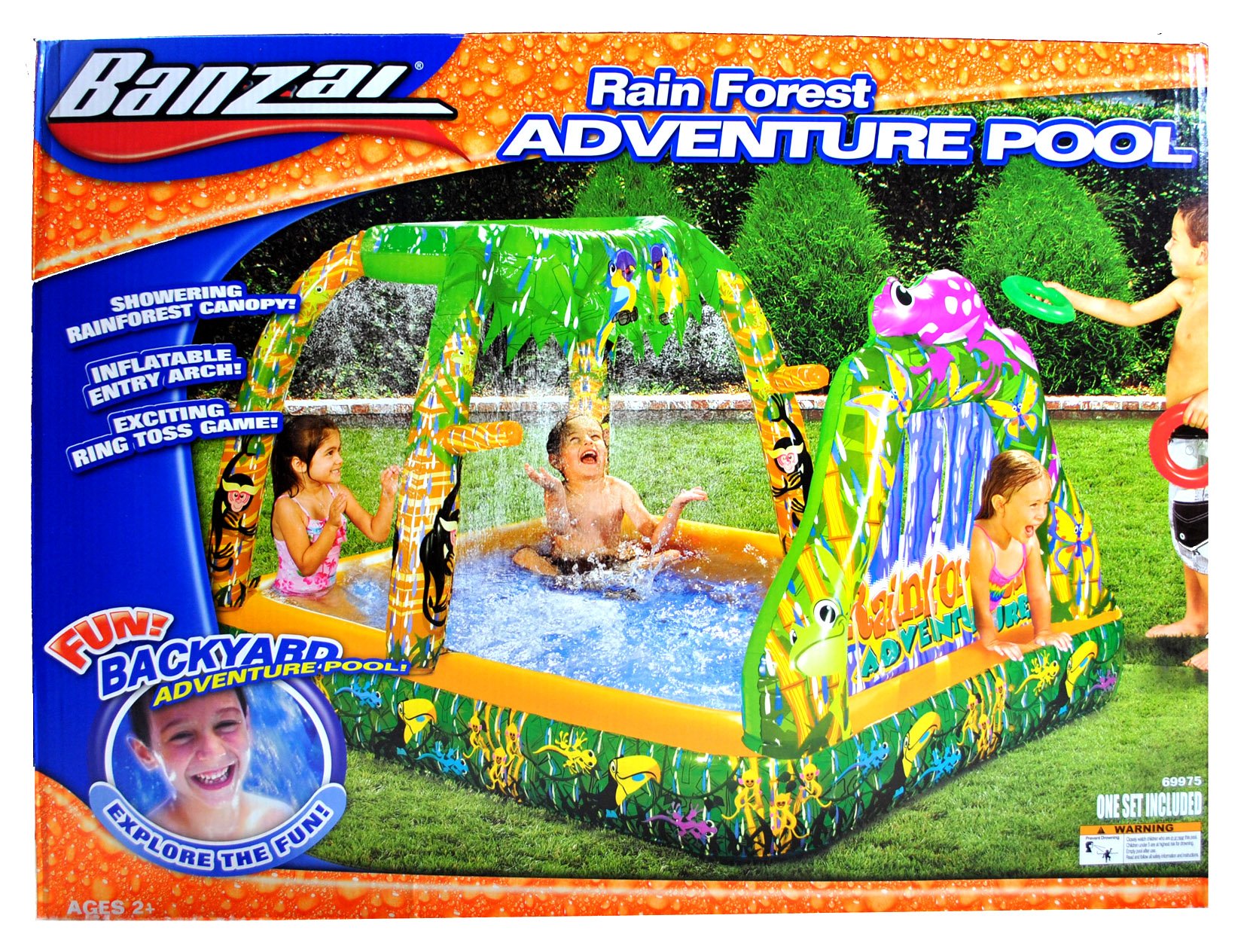 Buy Banzai Rain Forest Series Inflatable Swimming Pool - ADVENTURE POOL ...