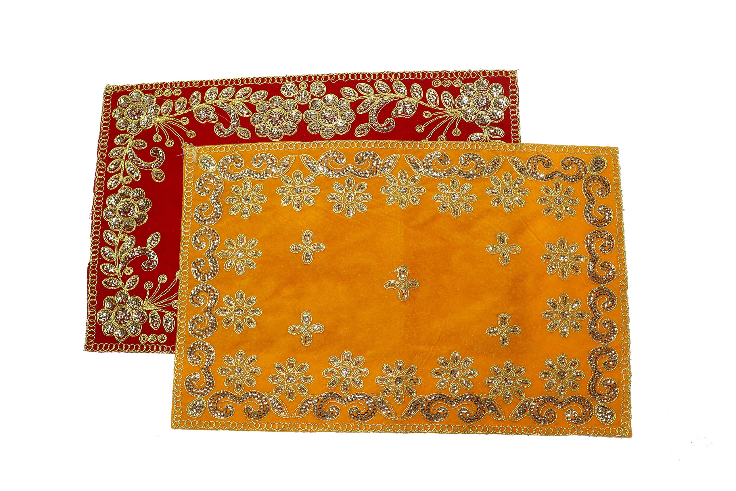 Buy Reliable Puja Assan Velvet Embroidered Puja Cloth/Puja Aasan/Puja ...