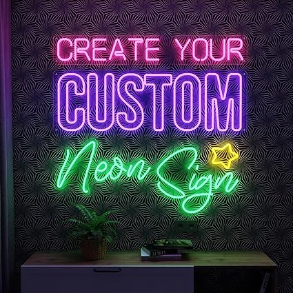 3DSTRONGUS Customized Neon Sign- Personalized Neon Light Name Sign for ...