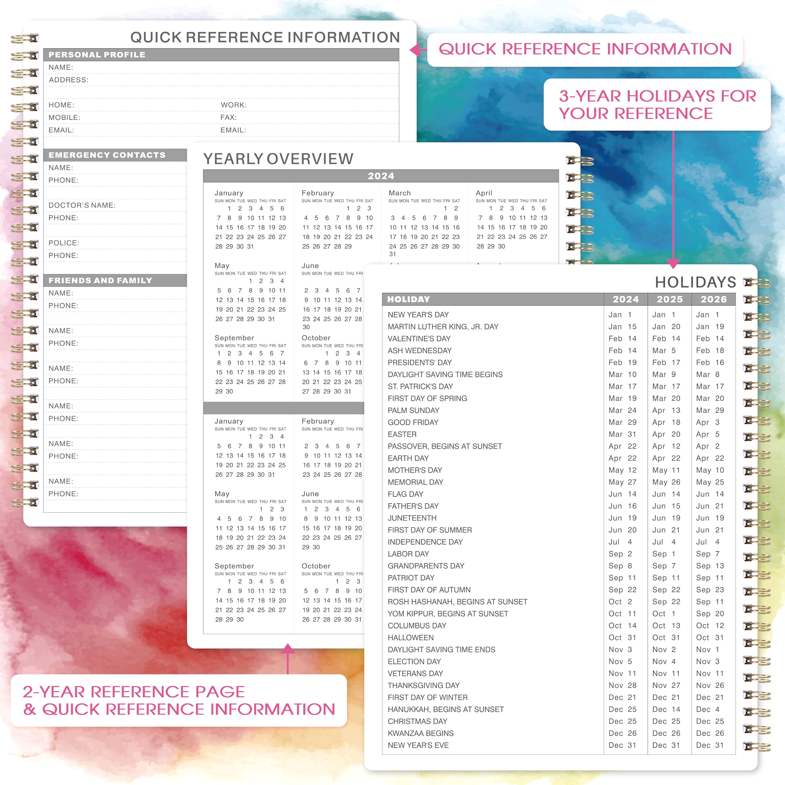 Snapklik.com : 2024 Appointment Book - 2024 Daily Hourly Planner