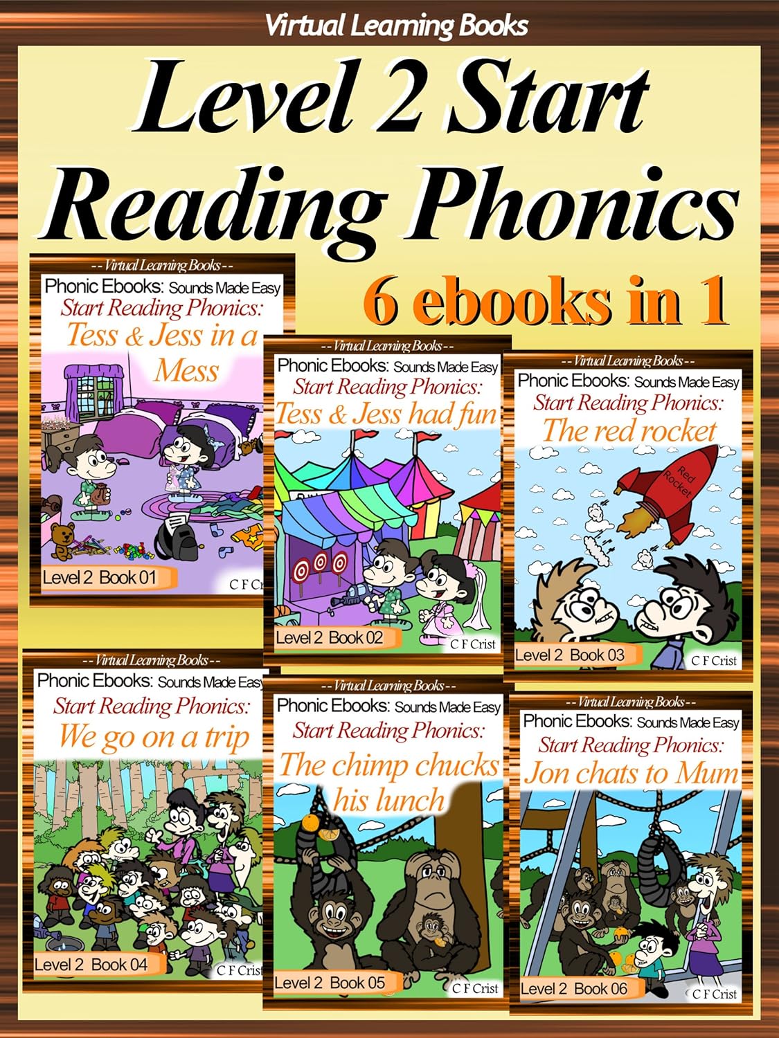 Amazon.com: Level 2 Start Reading Phonics Books 01-06 (6 ebooks in 1 ...