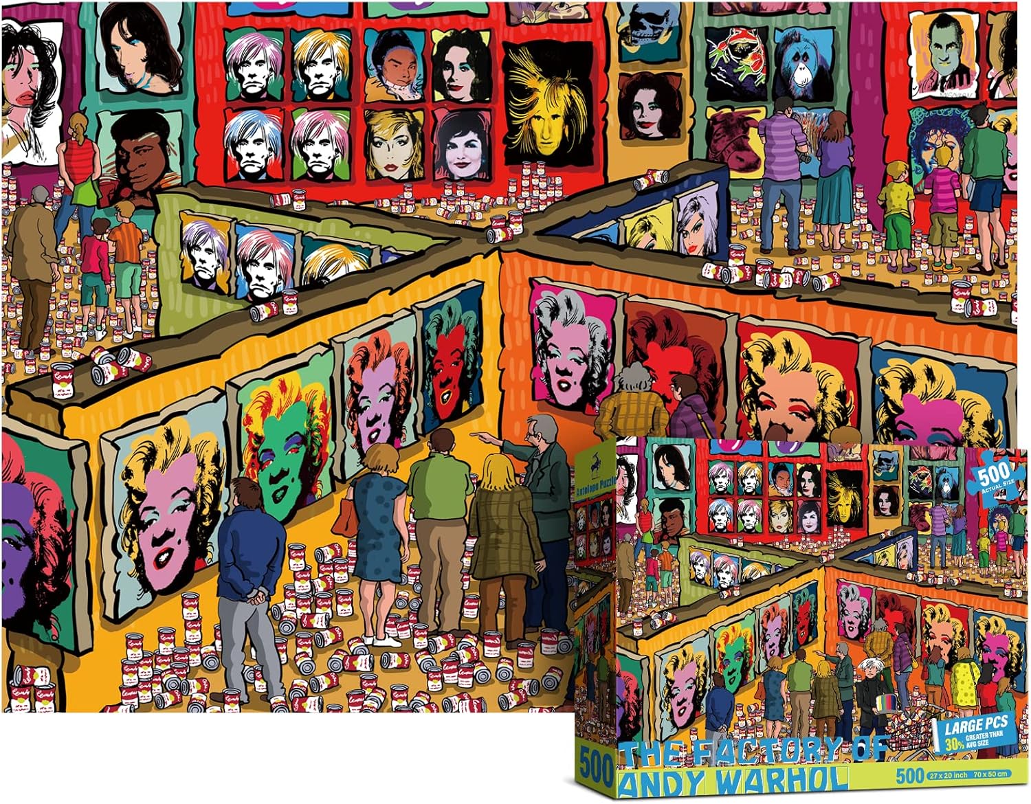 Amazon.com: Antelope - 500 Piece Large Format Jigsaw Puzzle for Adults ...