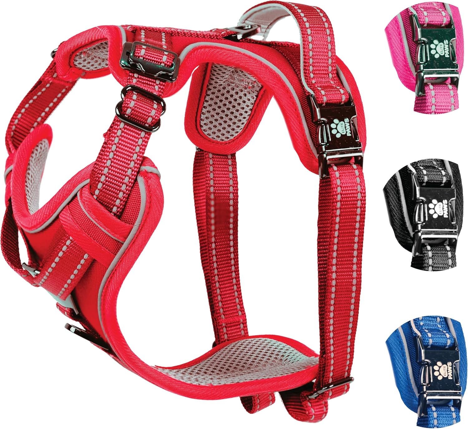 Elite Paws® UK: Premium Metal Buckle Dog Harness, Strong, Safe, Padded ...