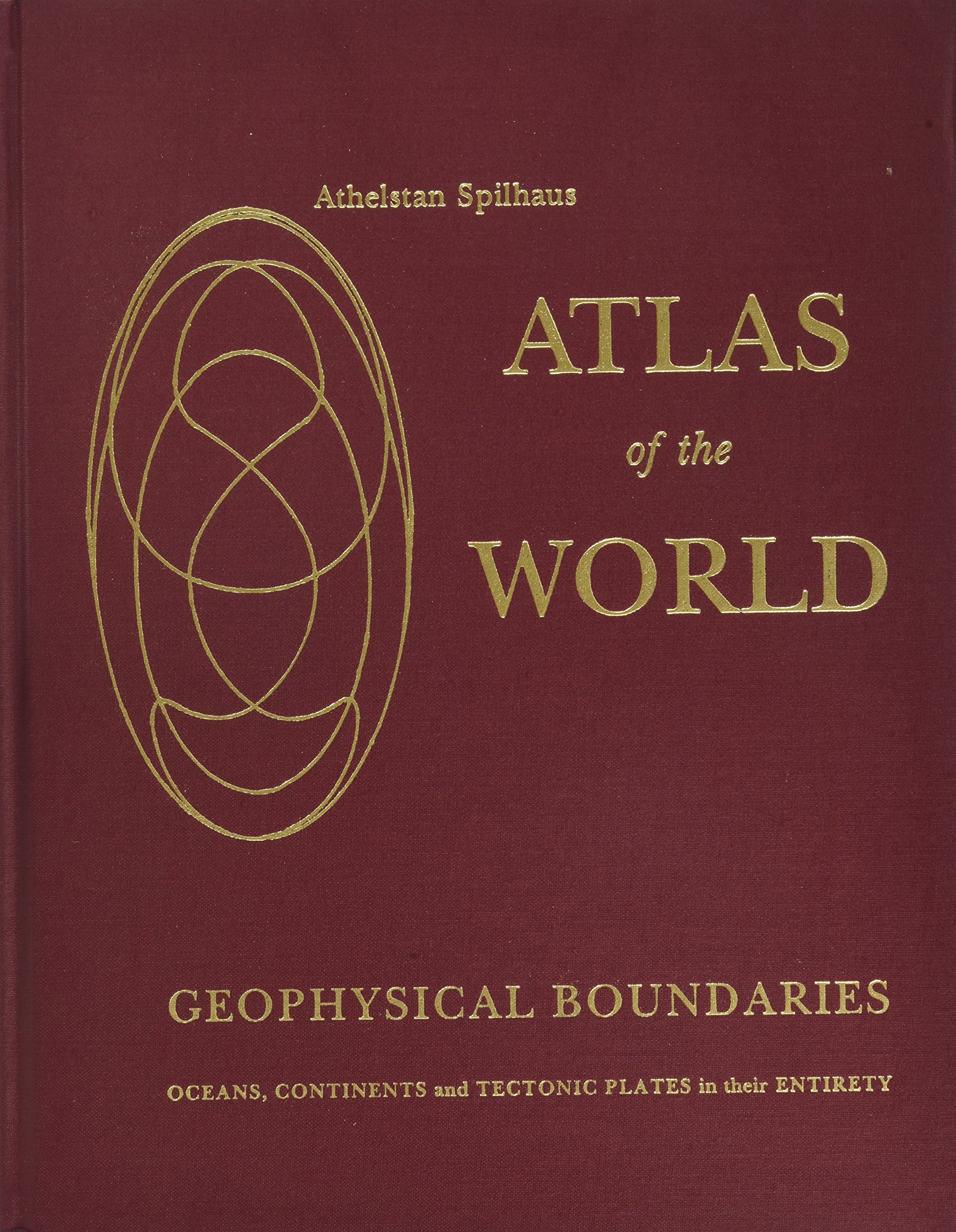 Atlas of the World with Geophysical Boundaries Showing Oceans ...