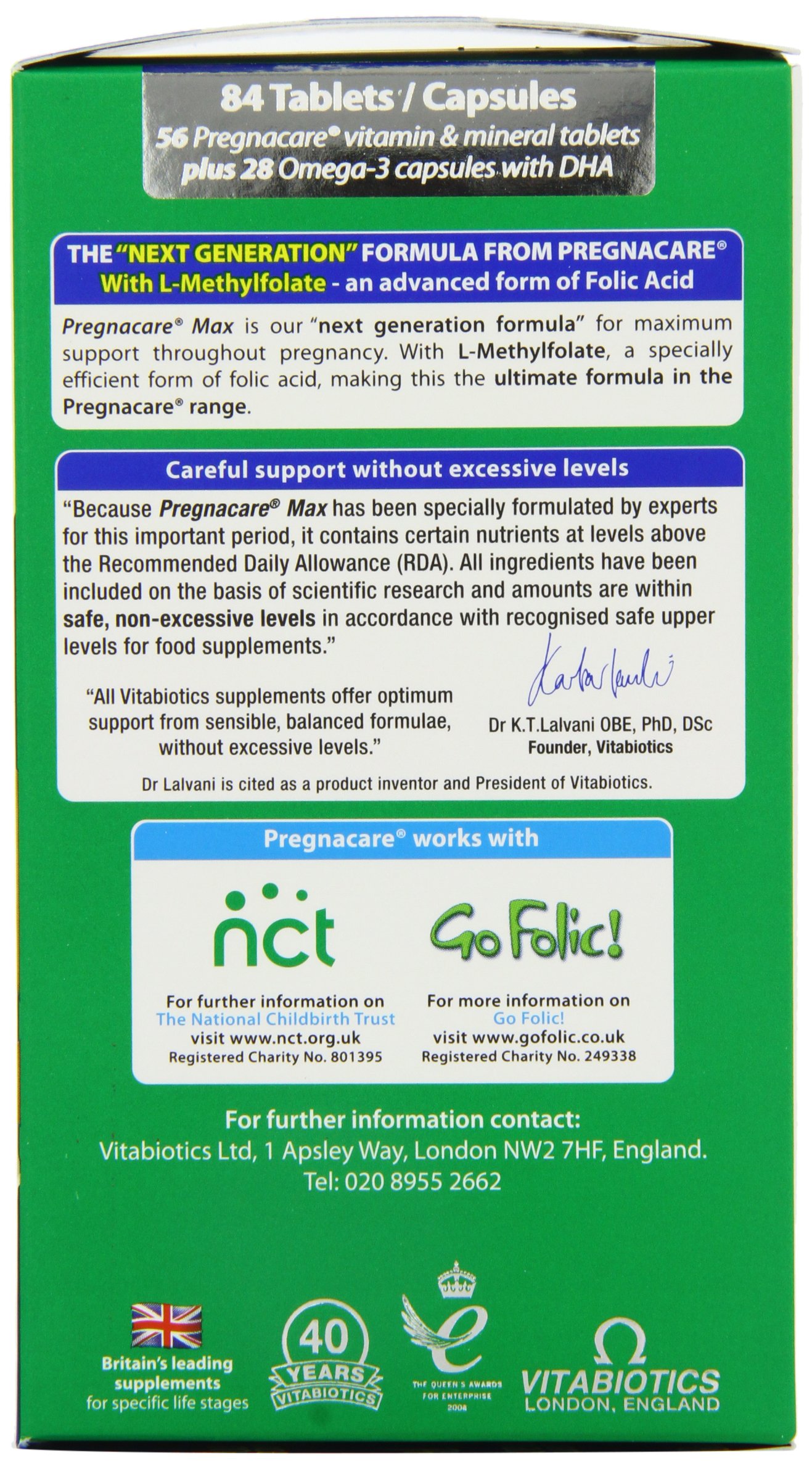 Buy Pregnacare Max - Pregnancy Vitamins Supplement For Women. UK's No.1 ...