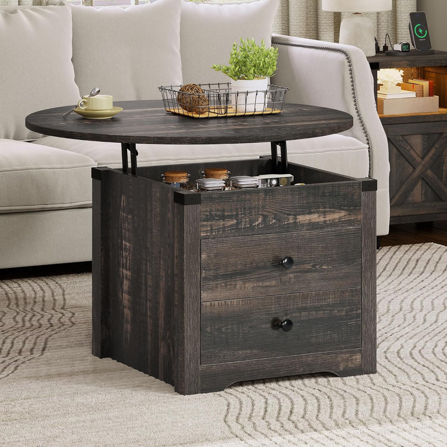 Amazon.com: YITAHOME Lift Top Coffee Table, Farmhouse Coffee Table with ...