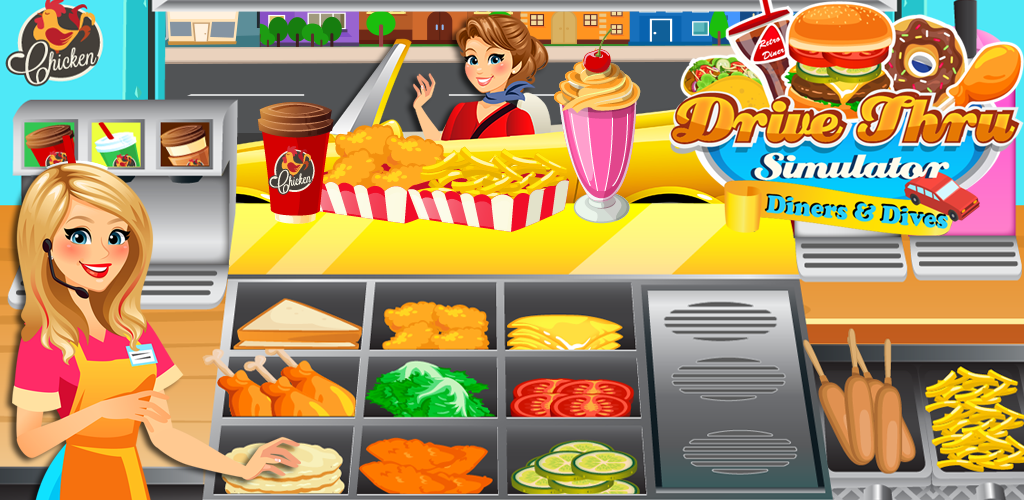 Drive Thru 2 - Diners, Drive Ins, Donuts & Dives Food & Cooking Games ...
